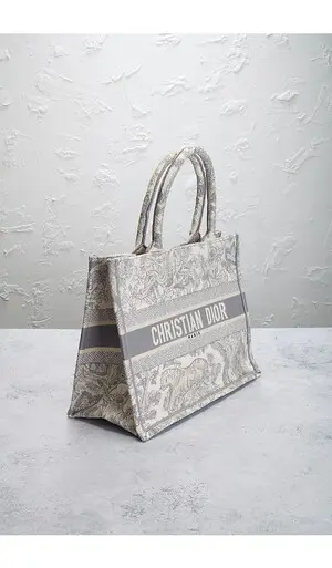FWRD RENEW Dior Book Tote Bag - Grey