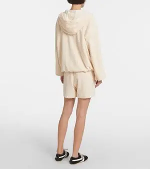 Tory Burch Jacquard Cotton-blend Terry Hooded Pullover