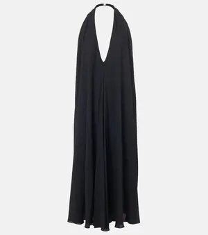 Jacquemus Norma Draped Maxi Dress - Blue