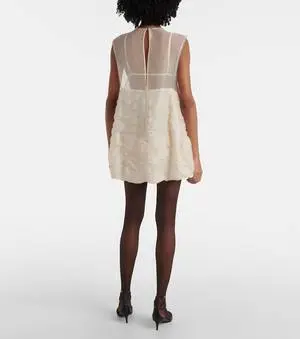 Khaite Blair Linen And Silk-blend Mini Dress