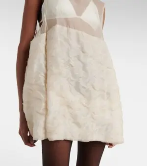 Khaite Blair Linen And Silk-blend Mini Dress