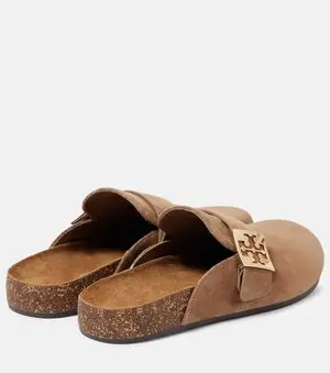 Tory Burch Mellow Suede Mules - Brown