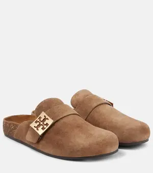 Tory Burch Mellow Suede Mules - Brown