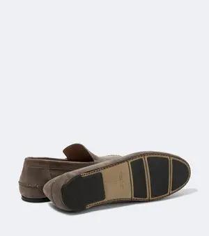 Manolo Blahnik Suede Loafers