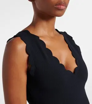 Marysia Charleston Scalloped One-piece Swimsuit - Black