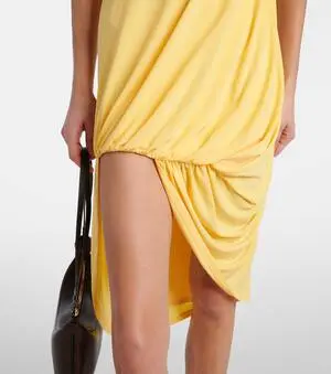 Jacquemus Peplo Draped Jersey Minidress