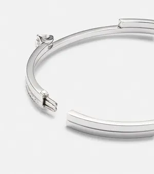 REPOSSI 18kt White Gold Diamond Bangle - Silver