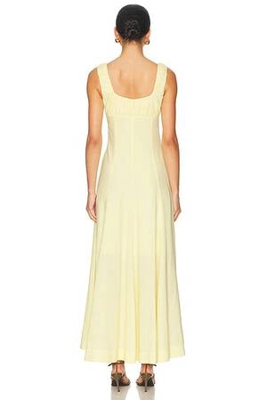 NICHOLAS Dina Midi Dress - Custard