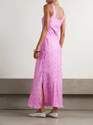 Alix Of Bohemia Adele Printed Silk Midi Dress
