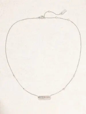 Messika 18 Karat White Gold Diamond Necklace
