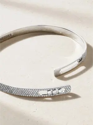 Messika Move Noa 18-karat White Gold Diamond Bangle