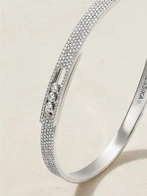 Messika Move Noa 18-karat White Gold Diamond Bangle