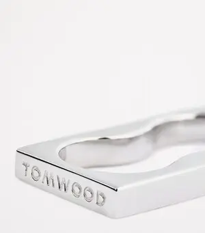 Tom Wood Sterling Double Square Ring