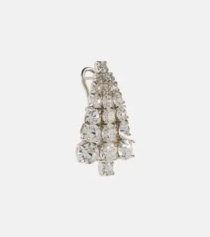 JIL SANDER Crystal-embellished Drop Earrings
