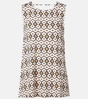 Max Mara Ersilia Geometric Print Jersey Top