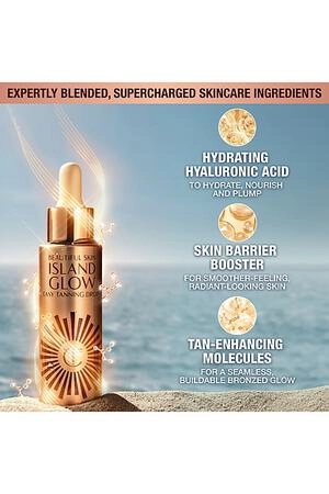 Charlotte Tilbury Beautiful Skin Island Glow Easy Tanning Drops - Light & Medium
