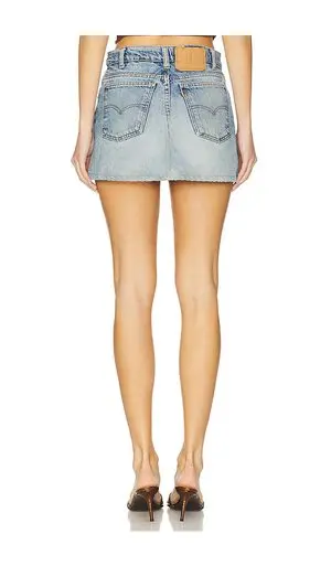 ALIGRACE Vintage Cinched Denim Skirt