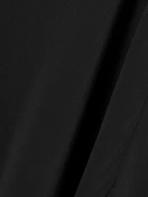ST. AGNI Draped Silk Midi Dress