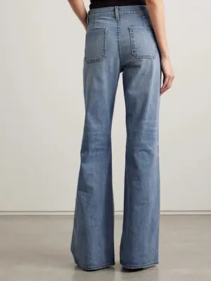 NILI LOTAN Florence Flared Jeans - Blue
