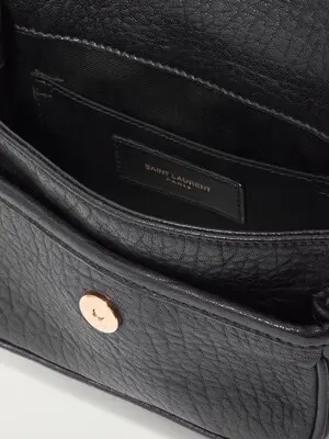 Saint Laurent Niki Mini Crinkled-leather Shoulder Bag