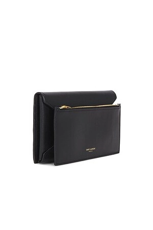 Saint Laurent Large Flap Wallet - Nero