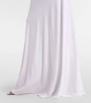 Christopher Esber Arched Palm Off-shoulder Maxi Dress - White