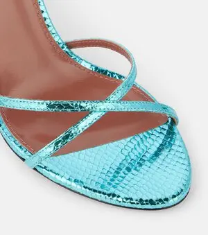 Paris Texas Linda 105 Leather Lace-up Sandals