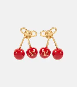 Valentino Garavani Chez Cherryfic Earrings - Red