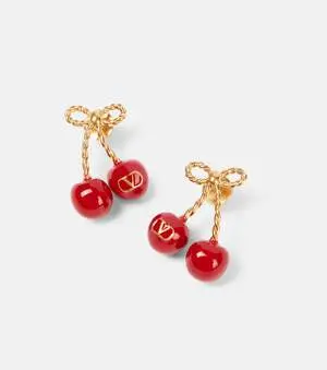 Valentino Garavani Chez Cherryfic Earrings - Red