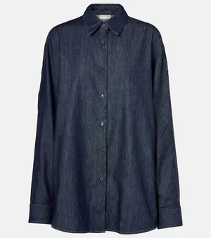 Dries Van Noten Indigo Denim Shirt