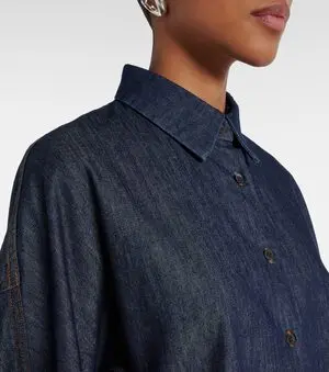 Dries Van Noten Indigo Denim Shirt