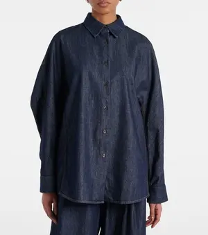 Dries Van Noten Indigo Denim Shirt