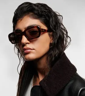 Loewe Slim Rectangular Sunglasses - Brown