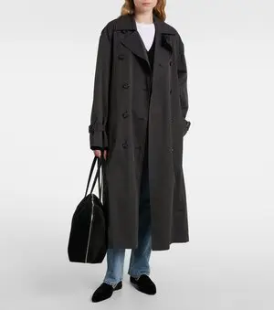 TOTEME Cotton-blend Trench Coat In Washed