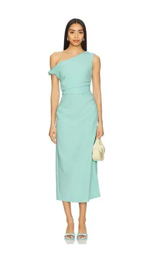 Misha Collection Gaia One Shoulder Dress - Blue