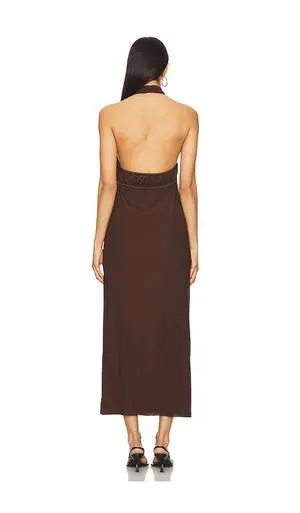 Misha Collection Halterneck Midi Dress