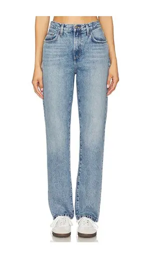 FAVORITE DAUGHTER The Mikaela Low Slung Long Slim Straight Jeans