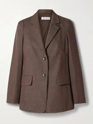 Max Mara Cotton-twill Blazer - Brown