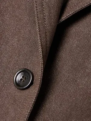 Max Mara Cotton-twill Blazer - Brown