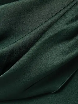 Alex Perry Strapless Draped Satin-crepe Midi Dress