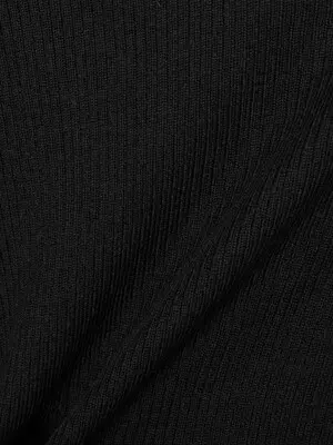 Le Kasha Palamos Asymmetric Ribbed Cashmere Mini Dress