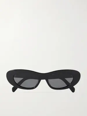 Celine Cat-eye Acetate Sunglasses - Black