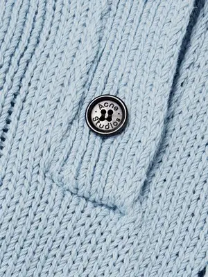 Acne Studios Distressed Organic Cotton And Wool-blend Sweater
