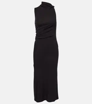 COURREGES Draped Maxi Dress - Black