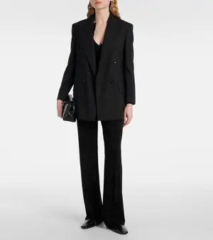 Max Mara Dinda High-rise Jersey Straight Leg Trousers