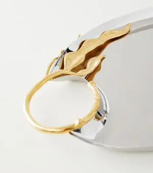 L'Objet Fern Medium 24kt Gold-plated Tray