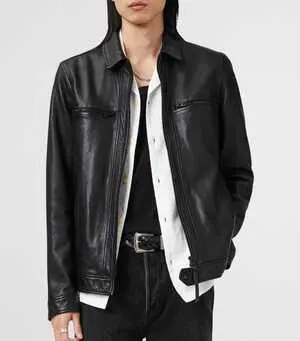 ALLSAINTS Leather Luck Jacket