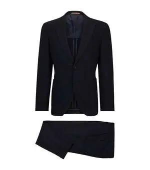 BOSS Check 2-piece Suit - Blue