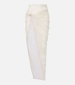 Rick Owens Edfu Maxi Skirt In Dove - Grey