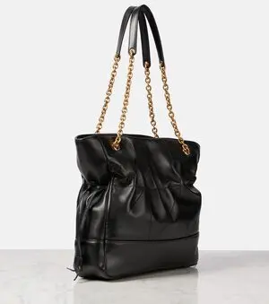 Saint Laurent Jamie Small Leather Shopping Tote Bag - Black